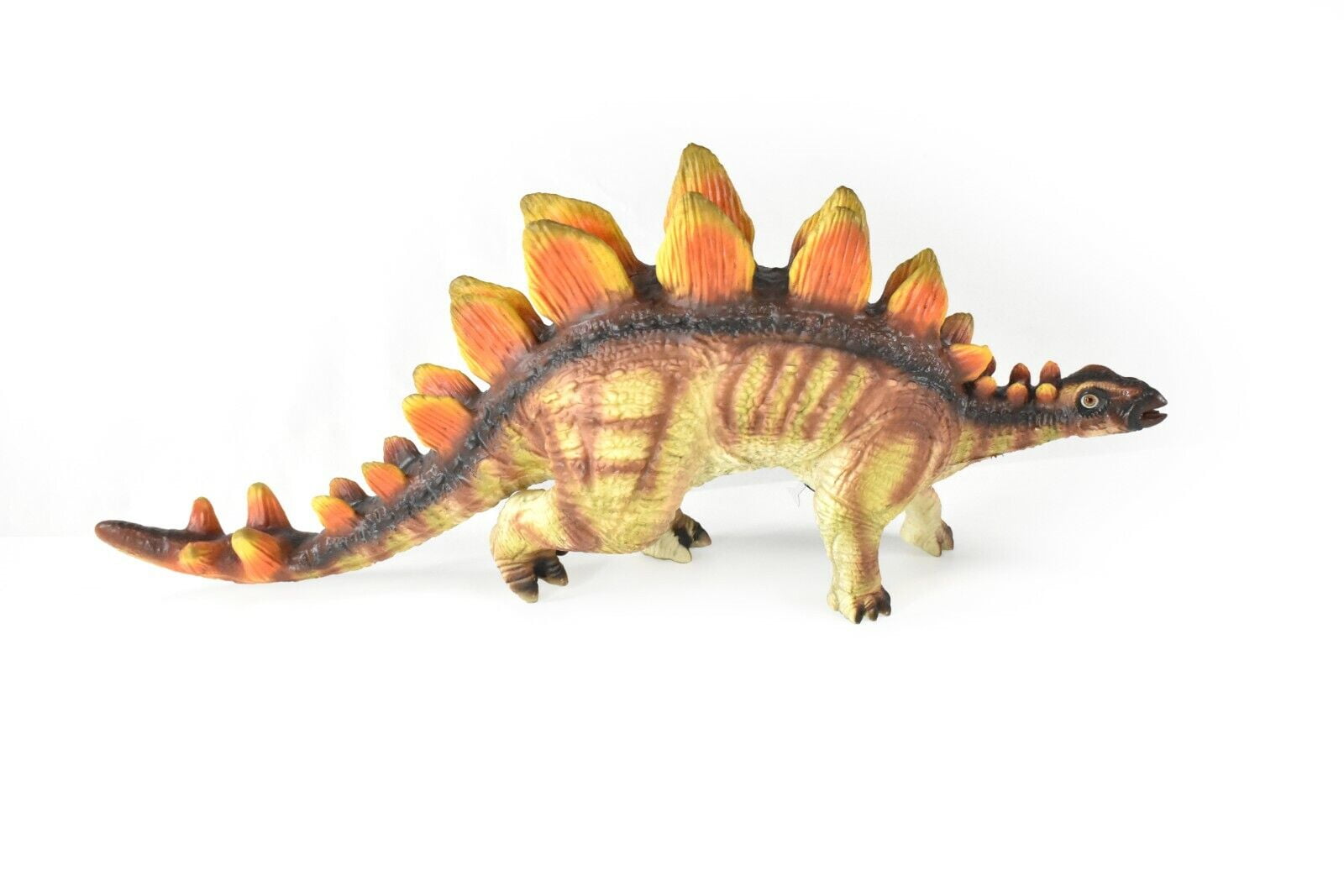 Stegosaurus, Dinosaur Toy, Large Realistic Model Rubber Replica, Desk ...