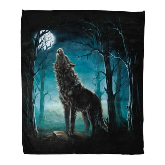 Wolf Print Blankets