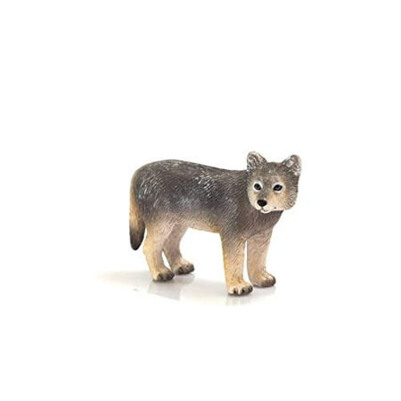 MOJO Wolf Cub Realistic International Wildlife Toy Replica Hand Painted ...