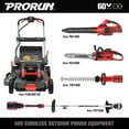 PRORUN Powerful 60V 680 CFM Brushless Cordless Leaf Blower for Lawn ...