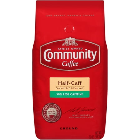 Community Coffee® Half-Caff Ground Coffee 32 oz. Bag - Walmart.com