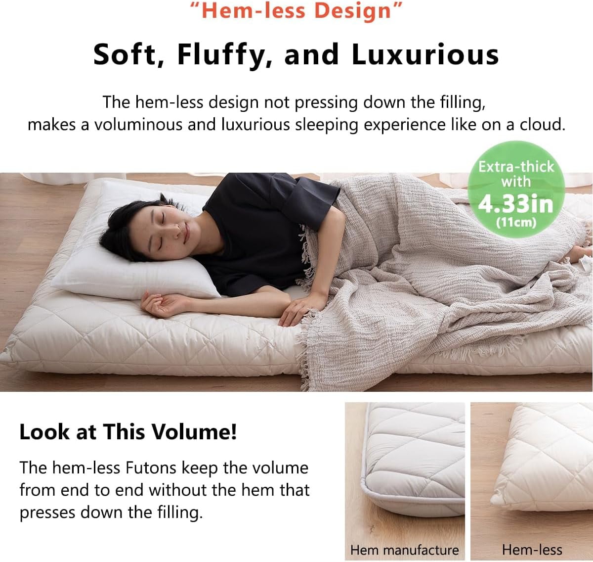 Futon Mattress Queen EMOOR Class Japanese Futon Mattress Made In Japan ...