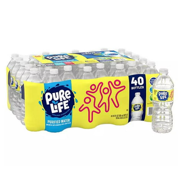 Pure Life Purified Water (16.9 fl. oz., 40 pk.) - Walmart.com