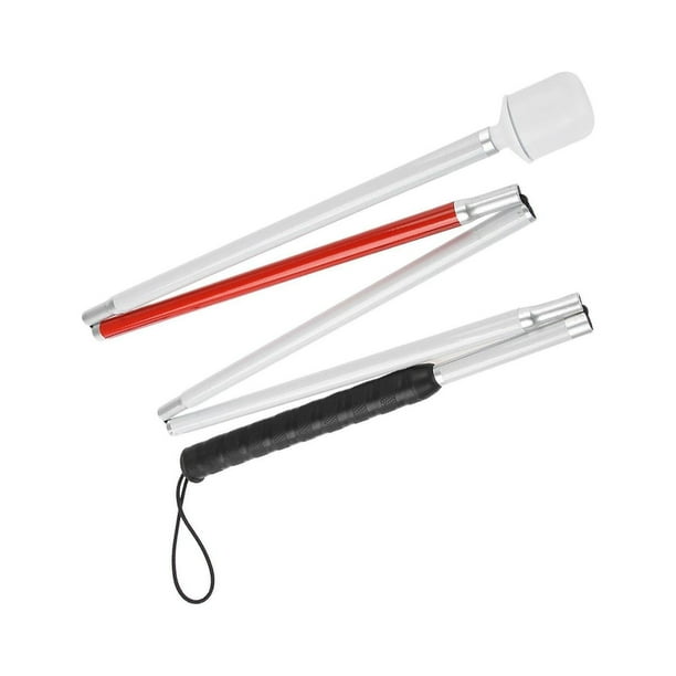 kurtrusly Foldable Blind Walking Stick 5 Sections Adjustable Crutch ...