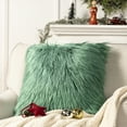 Phantoscope Deluxe Soft Faux Rabbit Fur Series Decorative Throw Pillow ...