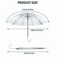 45Inch Clear See Through Dome Umbrella Full Transparent Lady Walking ...