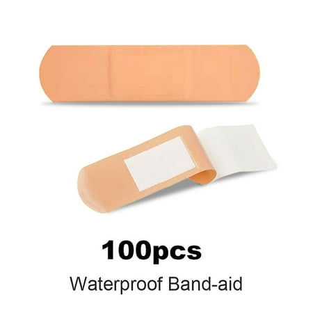 100pcs 4 Type Band Aid Waterproof Breathable Adhesive Plaster Wound ...