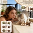 Catnip & Silvervine Chew Toy, Fish Bone Dental Cat Toy, Textured Design ...