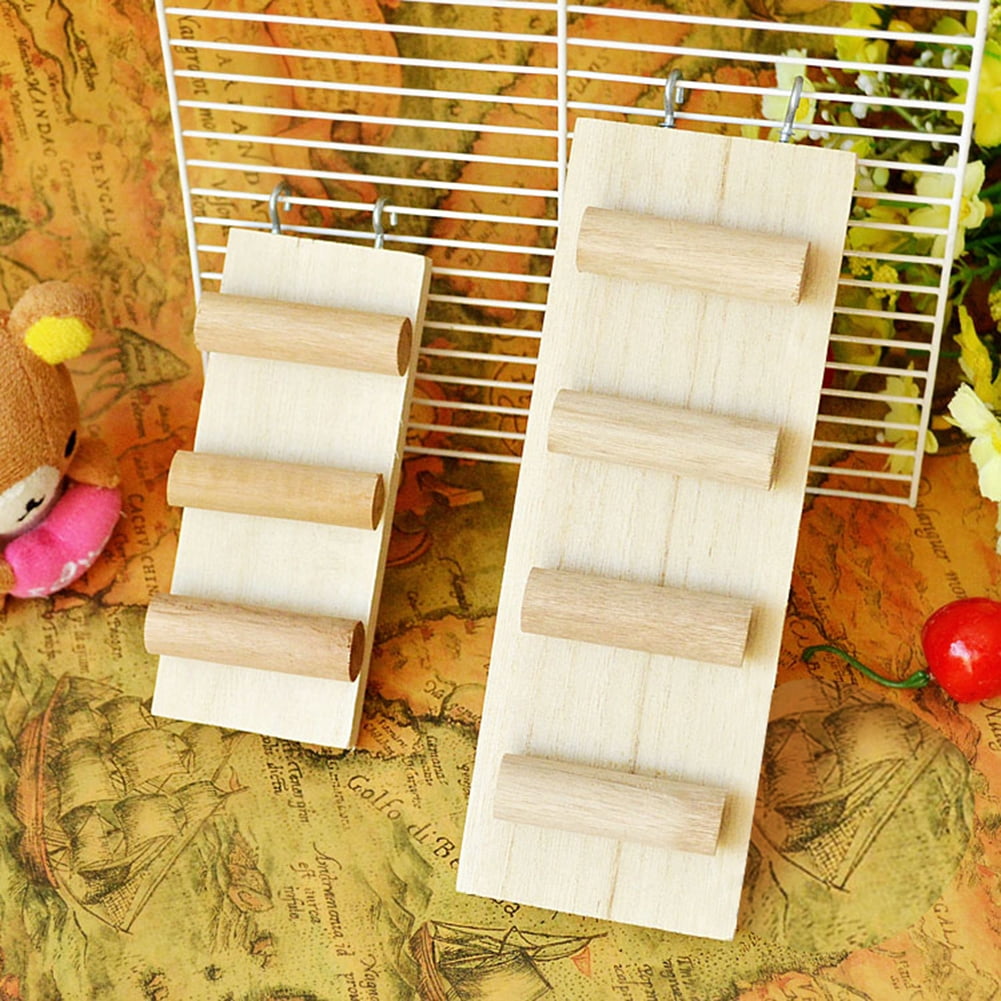 Anvazise Wooden Climbing Biting Hamster Ladder Stile Stair Toy for ...