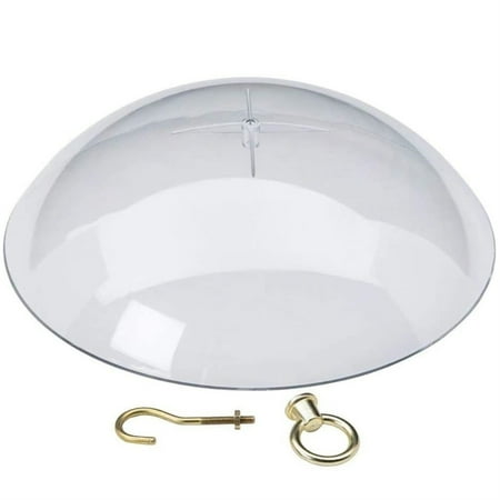 Birdfeeder Dome Cover Feeding Station Pole Mount Seed Protector Shield ...