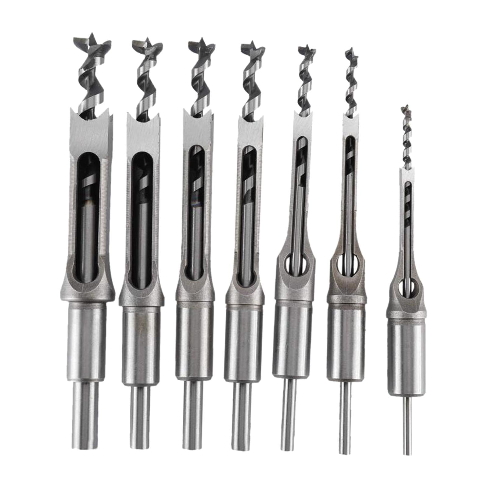Durable Hole Drill Bit HSS Mortising Chisels Set Square Hole Drill Bit ...