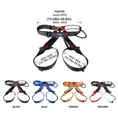 Polyester Fiber Mountain Climbing Harness Carabiner Tree Climb Portable ...