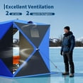 Pop Up Ice Fishing Shelter with 49ft LED Light Strip,Pop Up 3-4 Person ...