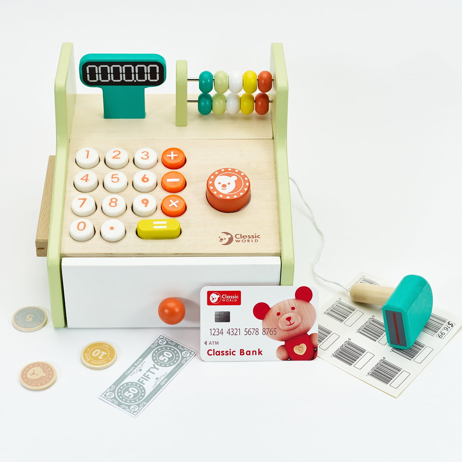 Classic World Wooden Toy Cash Register - Walmart.com