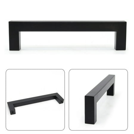 Cupboard Stainless Steel Cabinet Handle Drawer Pulls Square Bar Kitchen ...