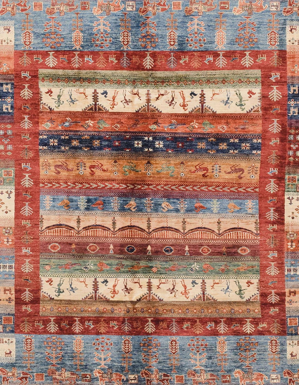 Ahgly Company Indoor Rectangle Abstract Camel Brown Abstract Area Rugs ...