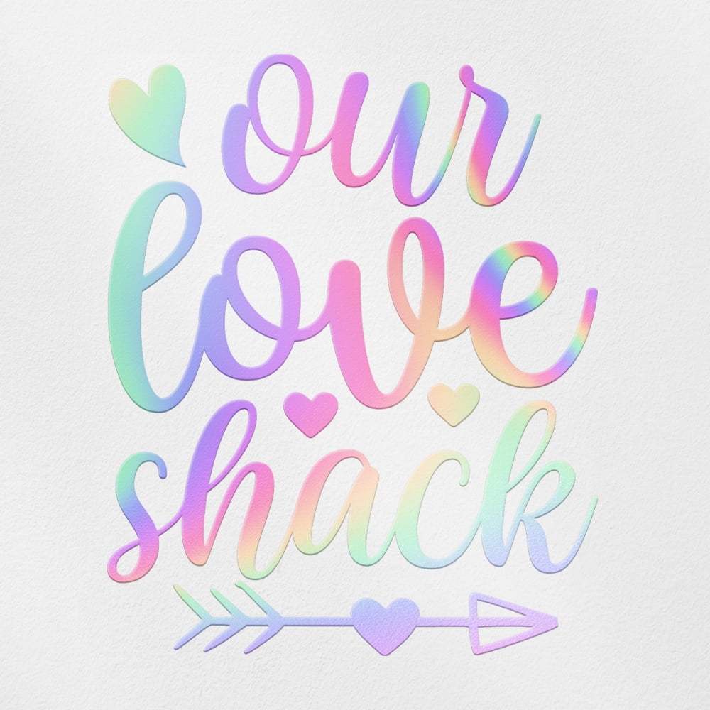 Transparent Decal Stickers Of Our Love Shack (Hologram) Premium ...