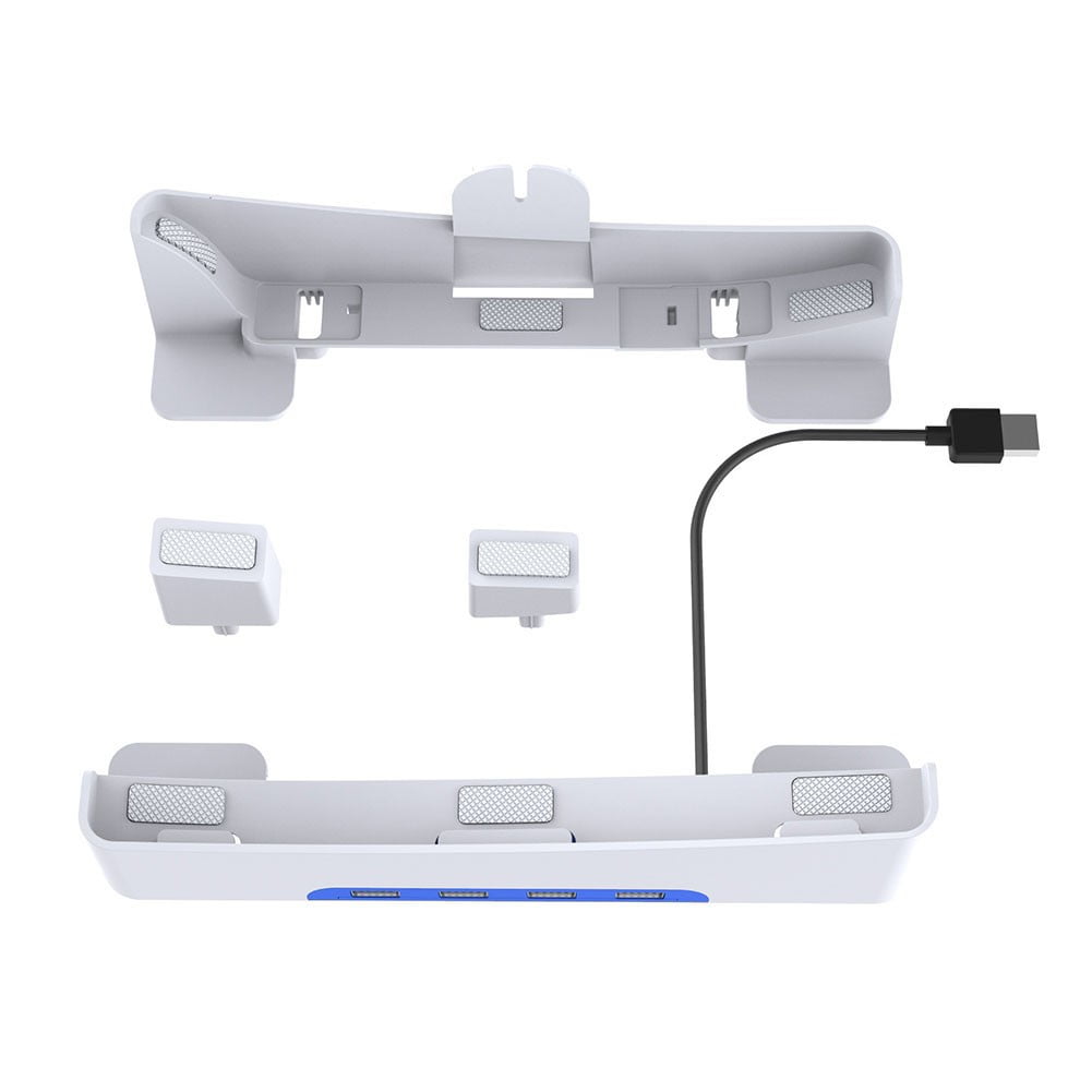 Soporte Horizontal para PS5 Pro Consola con Centro de Carga de Cuatro Puertos USB - Base de ...
