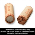 BAZIC Quarter Coin Wrappers, Kraft Paper Rolls, Made in USA (36/Pack, 4 ...