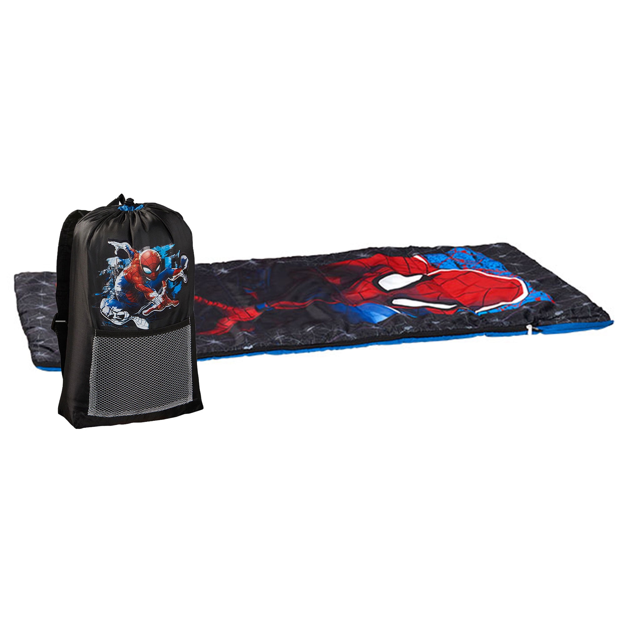 Buy Exxel Marvel Spiderman Kids Sized Camping Set with Sleeping Bag ...