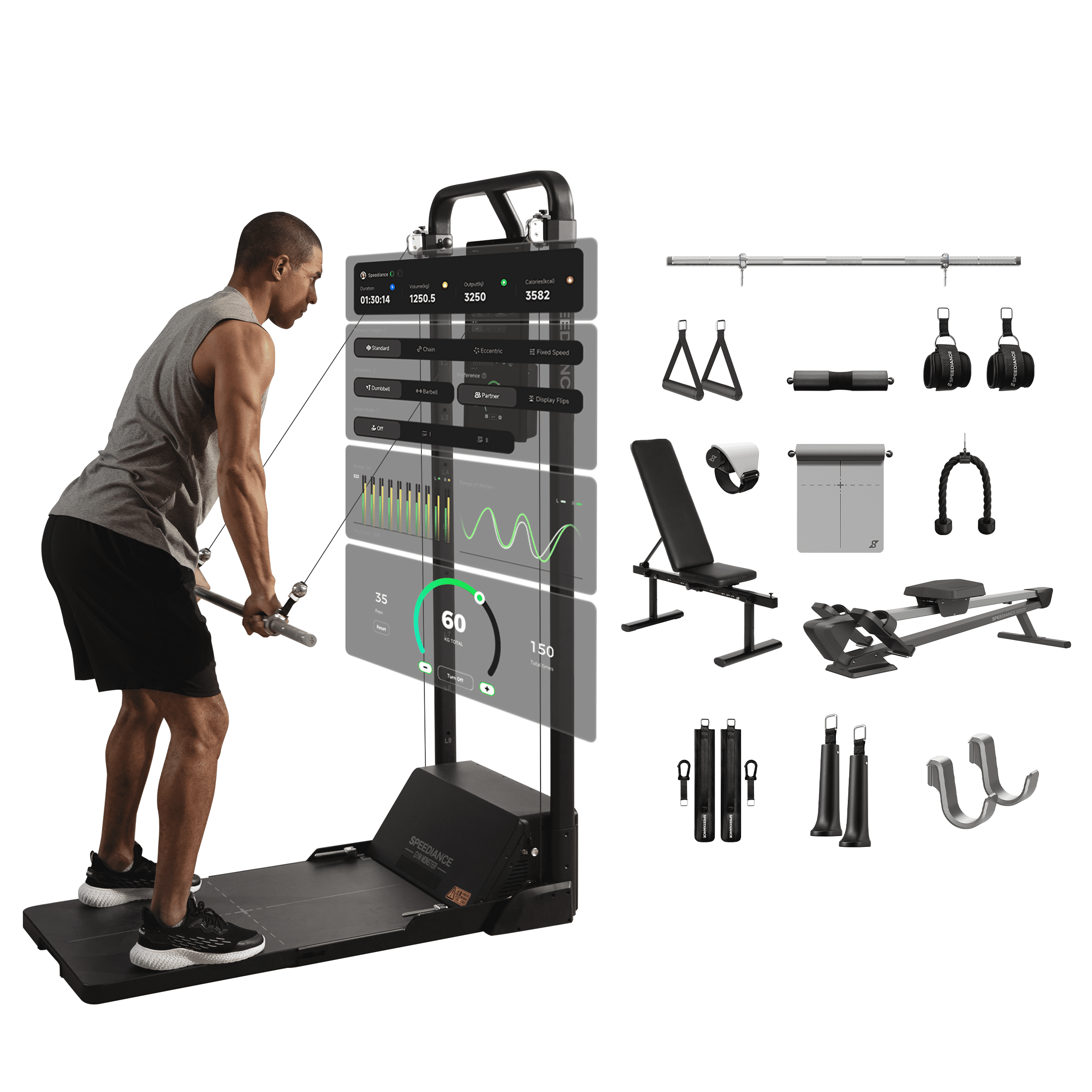 Speediance AI-Powered Smart Home Gym System, Multi-functional Smith ...