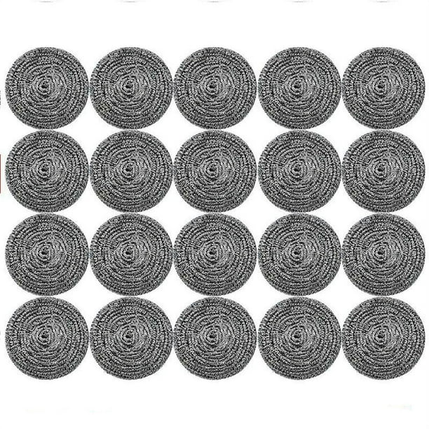 Set of 20 Stainless Steel Scrubbers for Cleaning Pots, Pans and ...