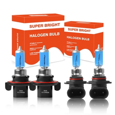 QUAYUB 2x H4/9003/HB2 Halogen 60/55W 12V Dual-Beam Low with High ...