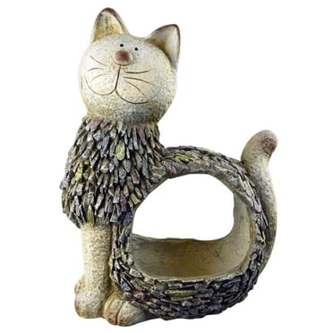 Red Carpet Studios Planter Cat Stone Effect - Walmart.com
