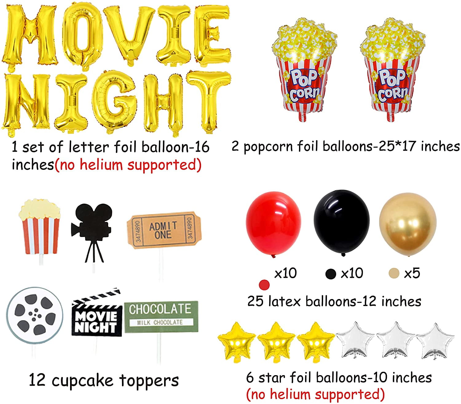 Movie Night Themed Party Decorations Hollywood Red Carpet Party ...