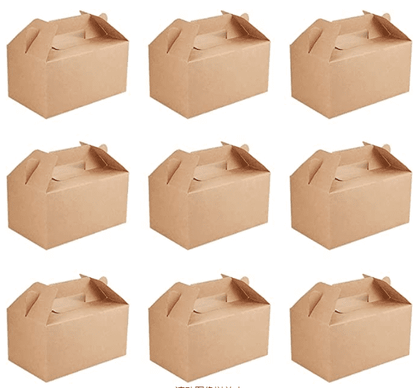 10pcs Kraft Gift Box Portable Packaging Cardboard Box for Cakes ...