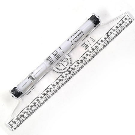 TILIYHELLO 1 Pieces Measuring Rolling Ruler, Multi Purpose Drawing ...