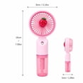 Cartoon Fruit Handheld Misting Fan 3 Speed Portable Water Spray Fan ...
