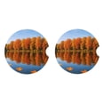 2pcs Ceramic Car Coasters Standard Size With Cork Base And Removal ...