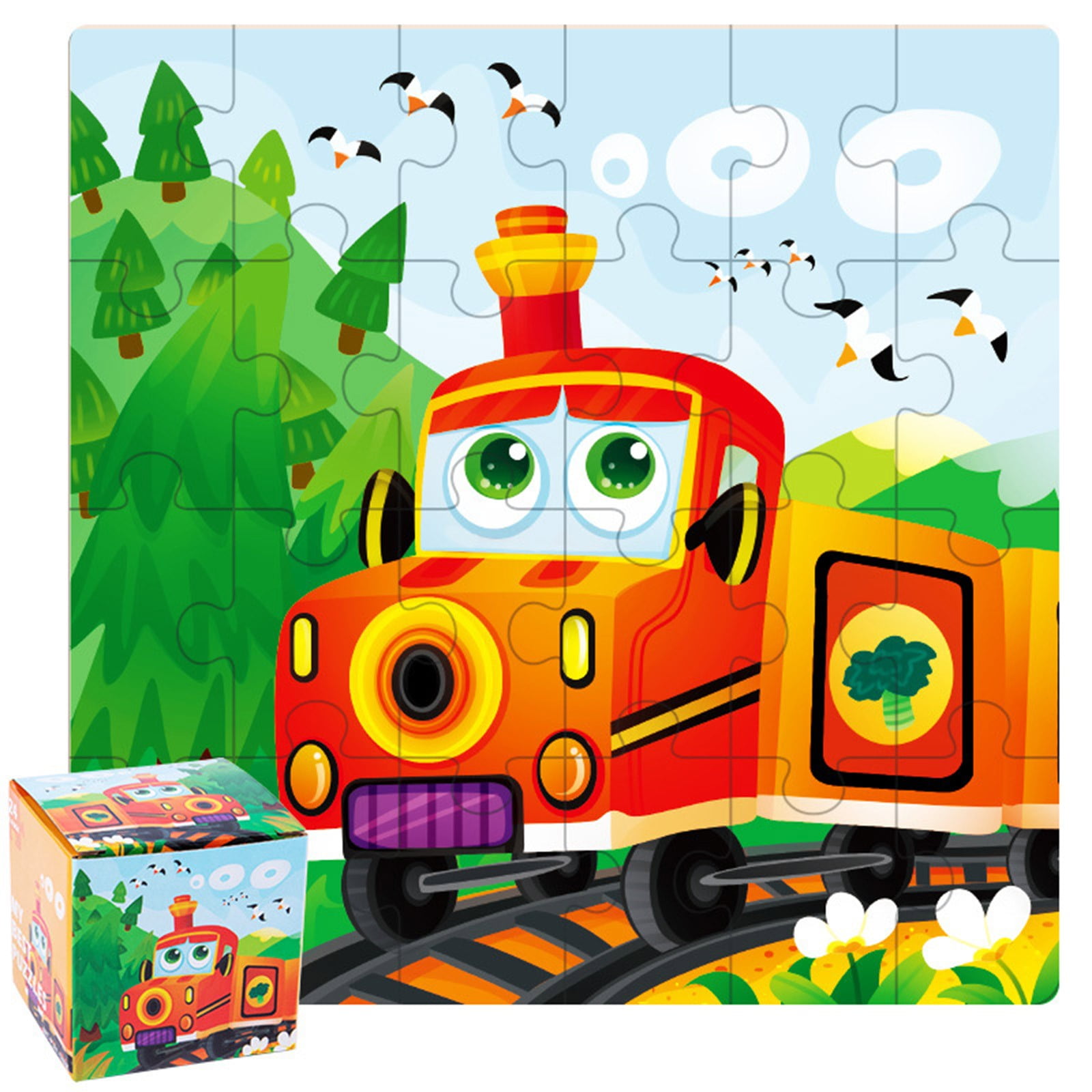 Click here for Egnmcr Kids Baby Wooden Puzzle Cognition Puzzle Le... prices