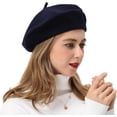 Beret-Classic Beret Solid Color Womens Beret Cap Hat - Walmart.com
