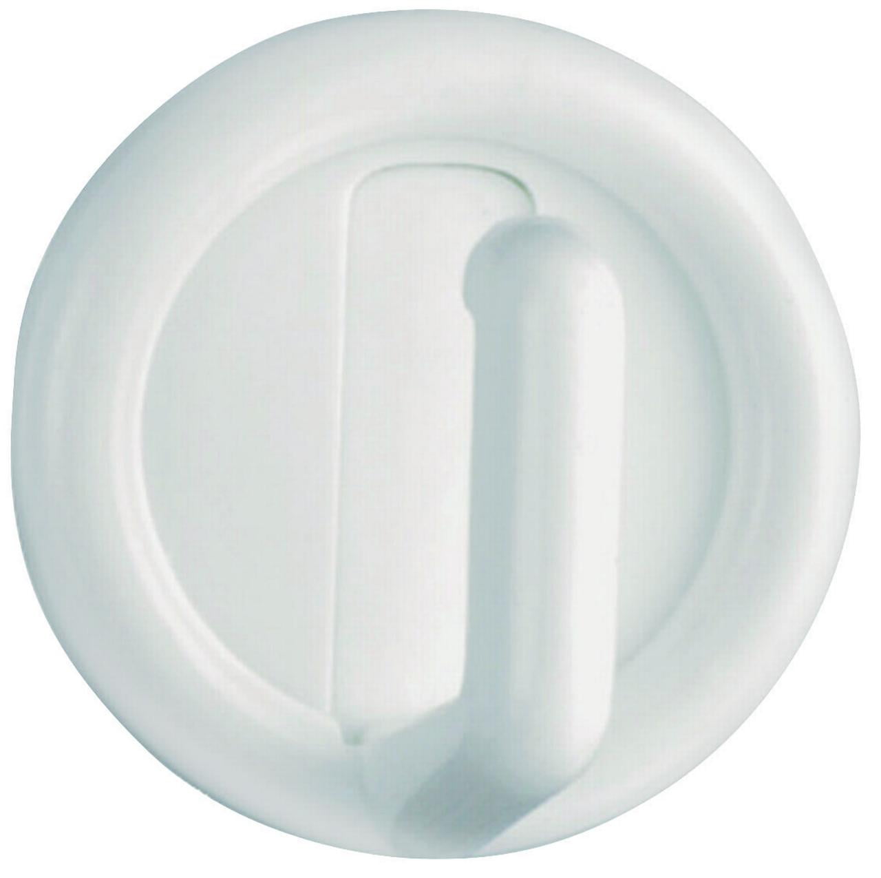 Stanley Hardware 752014 White Self Adhesive Single Hooks, 4 Count ...