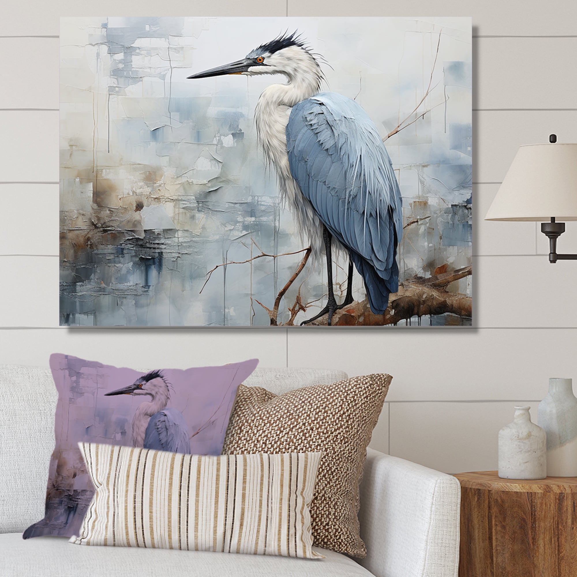 Click here for Designart Heron Oversized Wall Art Decor  Heron An... prices
