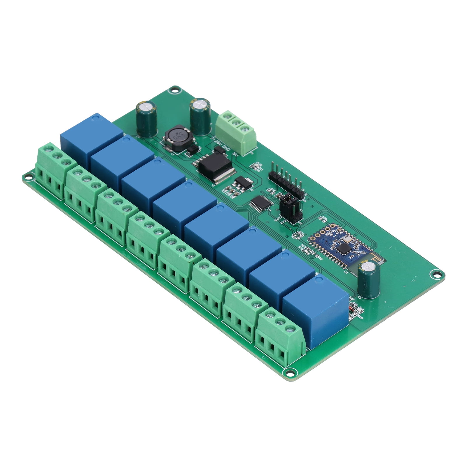 Placa De Relés, Módulo De Relés 8 Canales DC 7-28V / DC 5V Para Equipos ...