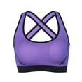 LELINTA Women's Seamless Sports Bra Mesh Racerback Workout Bras with ...