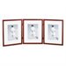 Walnut Wood 8x10 Hinged Triple Picture Frame - Comes with Bevel Cut ...