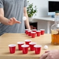 True Mini Beer Pong Game with Tiny Shot Glasses, 1.5 Ounce Red Party ...