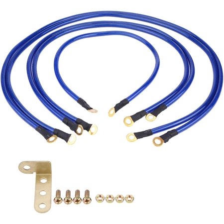 Car Ground Wire, Universal 5-Point Auto Car Earth Cable System Ground ...