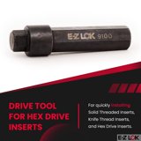 Drive Tool - E-Z Hex? Threaded Inserts - (for int. threads 5/16-18, M8 ...