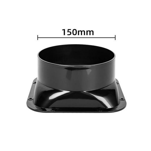 GLFILL Duct Connector Square Flange ABS Plastic for 100-300mm Dia Hose ...