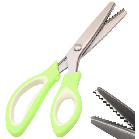 HTAIGUO Pinking Shears for Fabric Ultra Sharp Left Handed Stainless ...