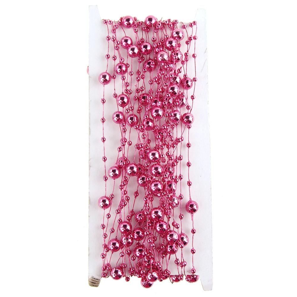 Beaded Wire Garland Link, 10-yard, Hot Pink - Walmart.com