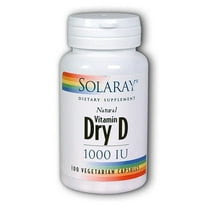 Solaray Dry Vitamin D 1000 IU - 60 Vegetarian Capsules - Walmart.com