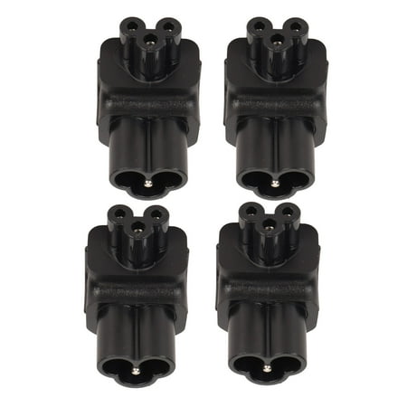 IEC320 C6 To C5 Power Adapter, Stable Plug and Play 90 Degree Power ...