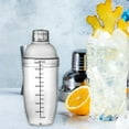 XiYing Plastic Cocktail Shaker with Measuring Scale, Transparent Abs ...