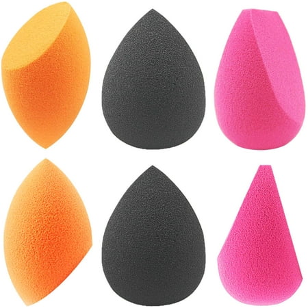 Makeup Sponges 6 Pieces Makeup Blender Sponge Foundation Blending Blush ...